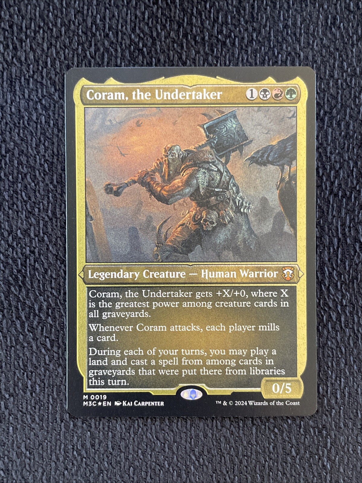 Coram, the Undertaker - 19 - Foil Etched - M3C - NM - MTG Magic the ...