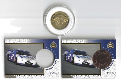 1998 Pinnacle Mint BRONZE #22 Rusty Wallace's Car--Coin, Card, and Die ...