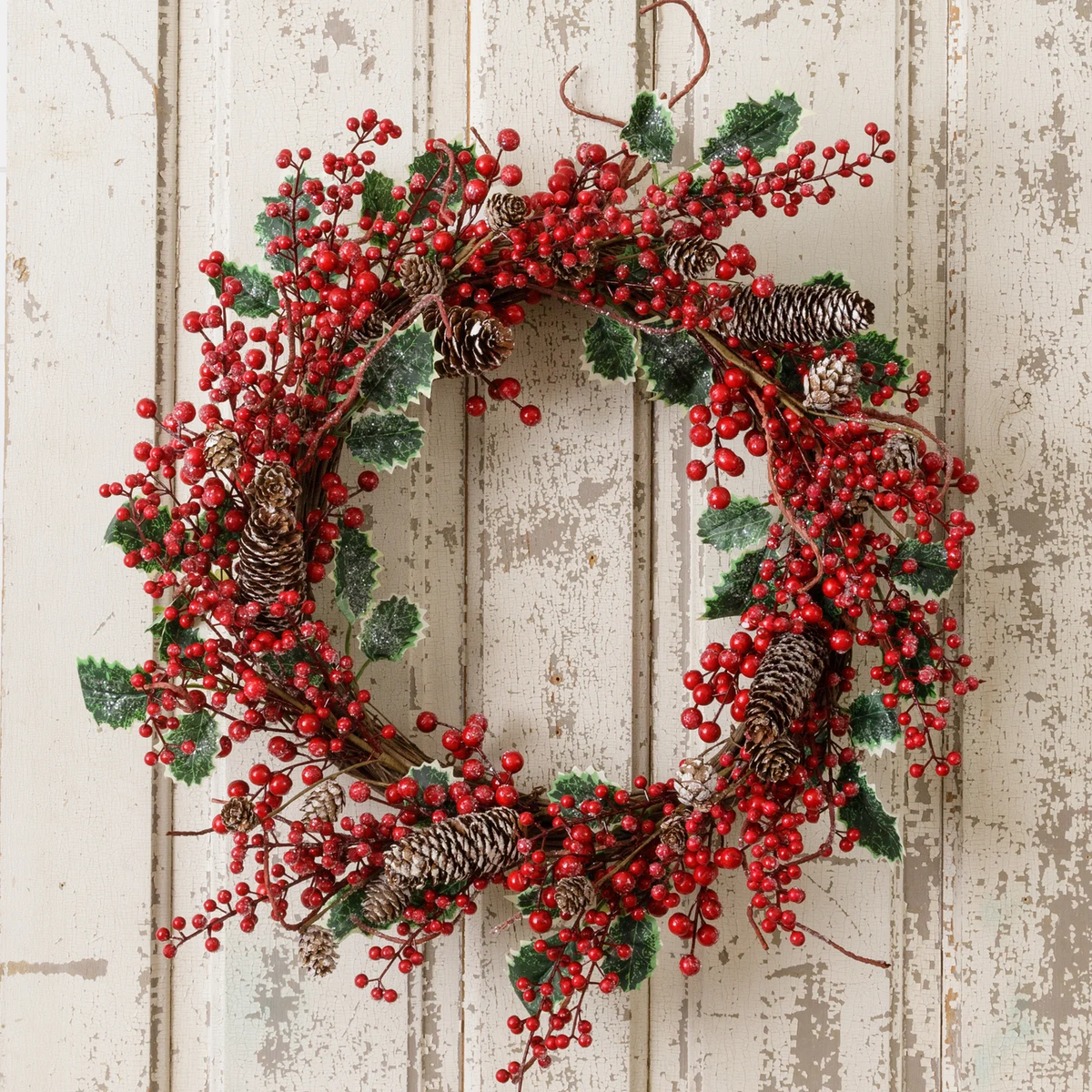 Variegated Holly Wreath