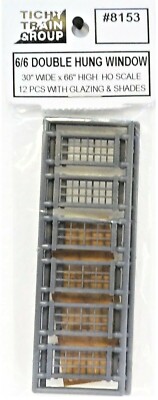 HO Scale Tichy Train Group 8153 6/6 30 x 66" Double Hung Masonry Window ...