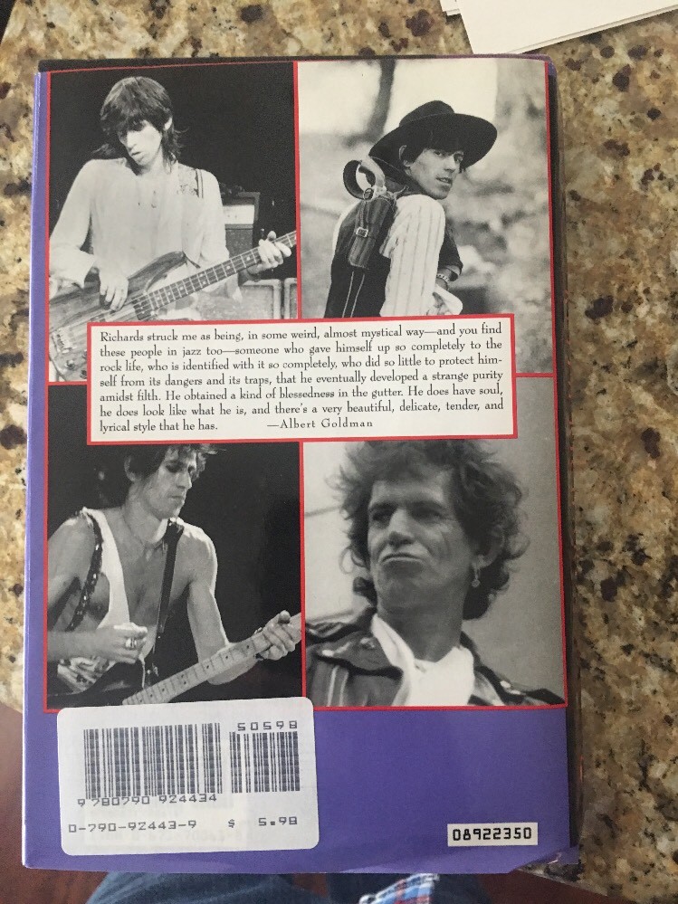Keith Richards: The Biography by Victor Bockris 1992 Hardcover 1st ...
