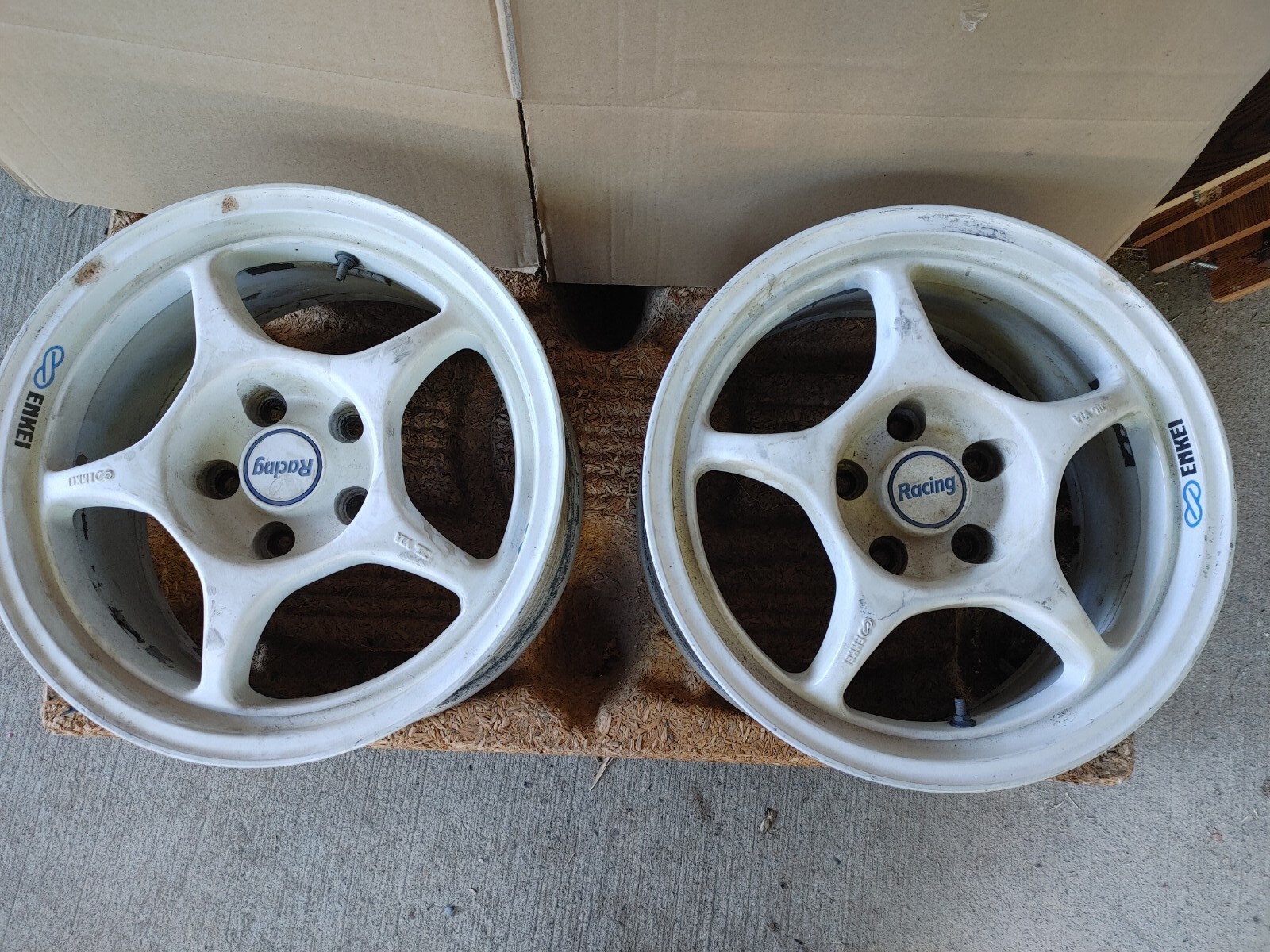 Enkei RP01 Wheels 5x114.3 16x7 35 16x8 38 RARE JDM Set of 4 Staggered ...