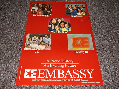 Embassy TV vintage 1985 syndication ad approx. 15x20 opened | eBay