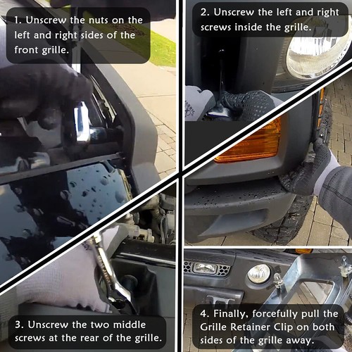 11561829 For Hummer H3T 2009-2010&H3 2006-2010 Grille Retainer Clip ...