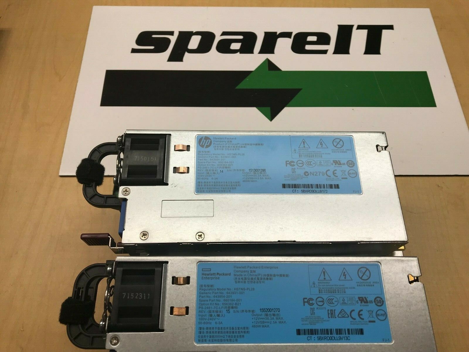 Lot of 4 656362-B21 HP 460W Power Supply 660184-001 643931-001 | eBay