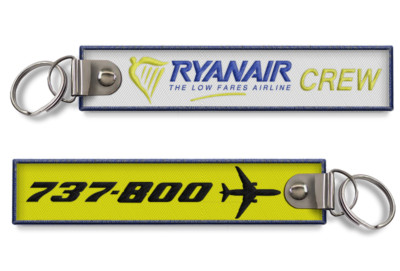 Ryanair B737-800 Crew Embroidered Keychain | eBay