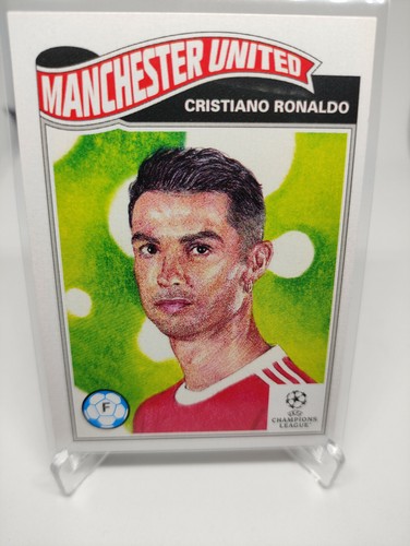 Cristiano Ronaldo Manchester United Topps Living Set Champions League ...