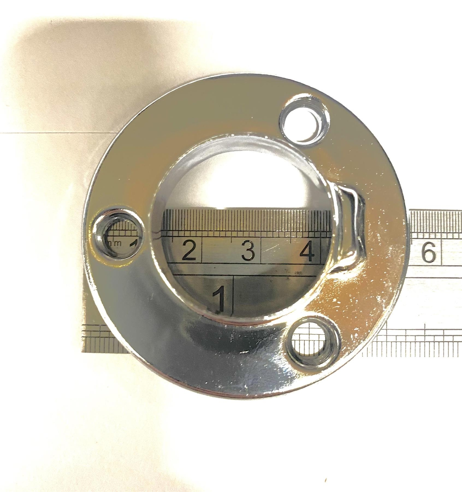 Wardrobe Rail Pole Socket End Support Bracket Rings Chrome Plated 25mm ...