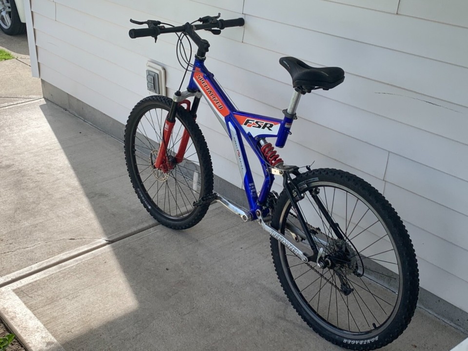 Specialized FSR Direct Drive Mountain Bike W/ Rock Shox -Blue- | eBay