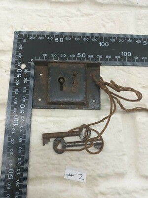 Antique steel Drawer Till Cabinet Lock Working with Original keys 7 cm ...