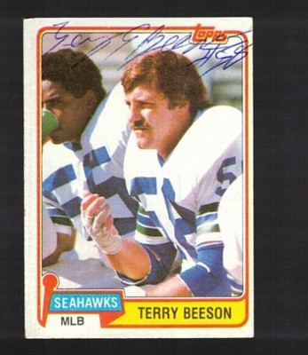 TERRY BEESON Autograph 1981 Topps--Seattle Seahawks | eBay