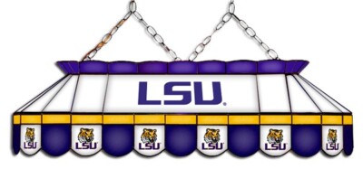 NCAA IOWA LSU TIGERS Stained Glass 40" Pool Table Light - MADE IN U.S.A ...