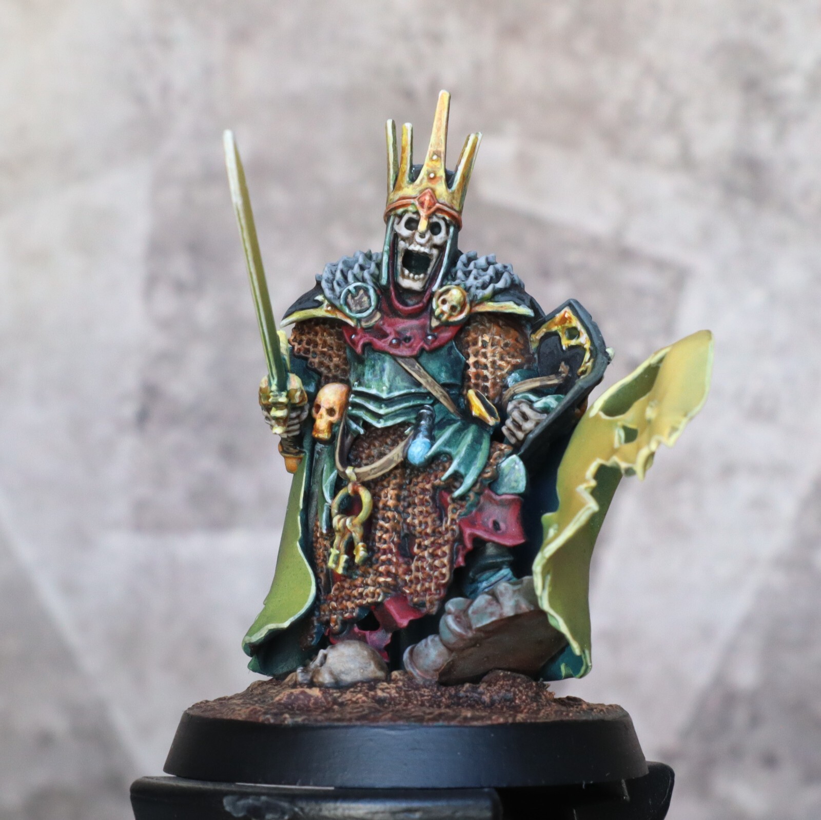 Pro painted Wight King with Baleful Tomb Blade by Thunderbrush | eBay