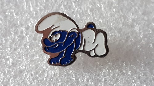 Vintage Smurfs Enamel Pin Badge Smurf | eBay UK