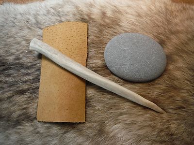 NATURAL FLINT KNAPPING KIT Primitive Skinning Knife Preform Tool ...