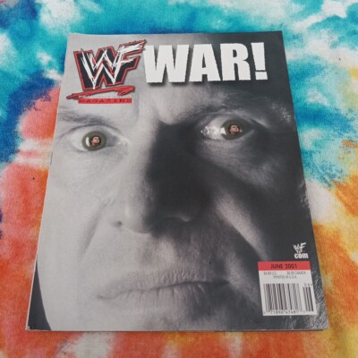 WWF MAGAZINE JUNE 2001 VINCE MCMAHAN W/UNDERTAKER POSTER WWE ...