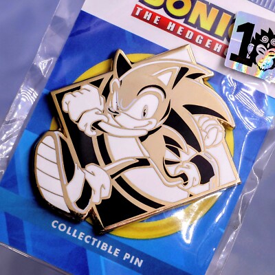 Sonic the Hedgehog Gold Enamel Pin Limited Edition Official SEGA ...