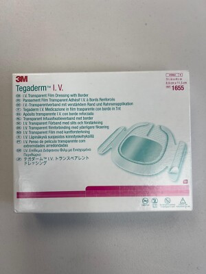 3M TEGADERM I.V. Ref 1655 31/2 x 41/2 in . exp 2024-06. Box of 50 | eBay