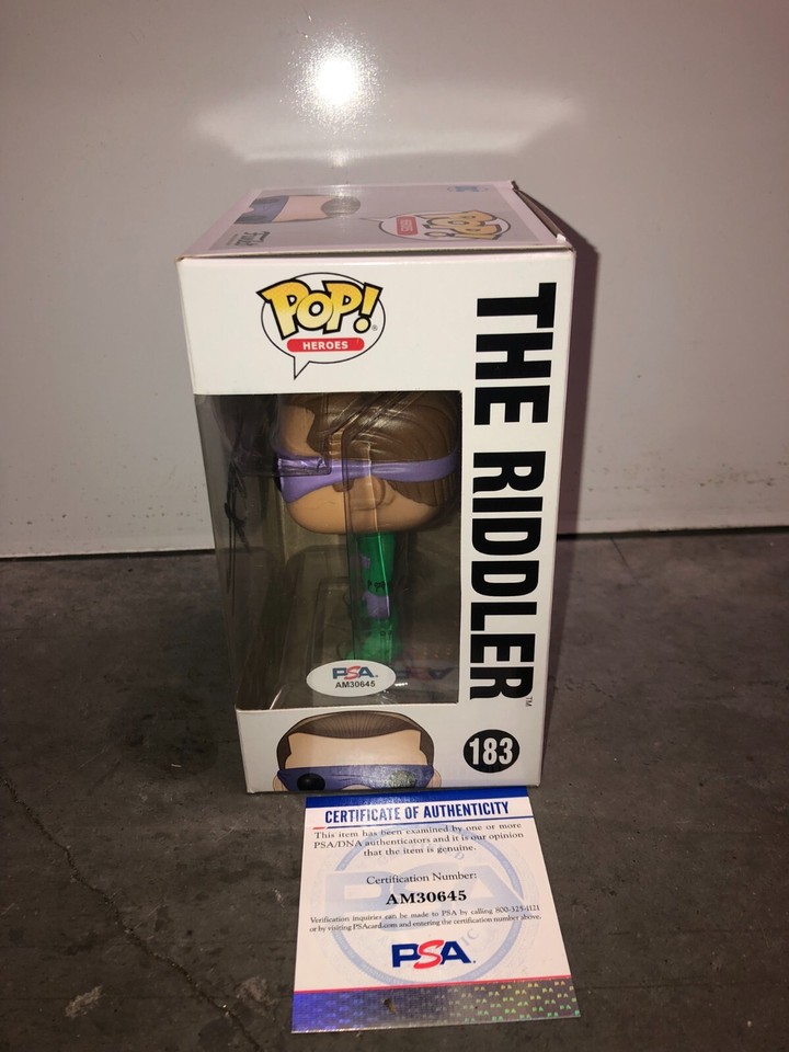 Method Man Wu Tang Clan Batman The Riddler #183 Signed Funko Pop PSA ...
