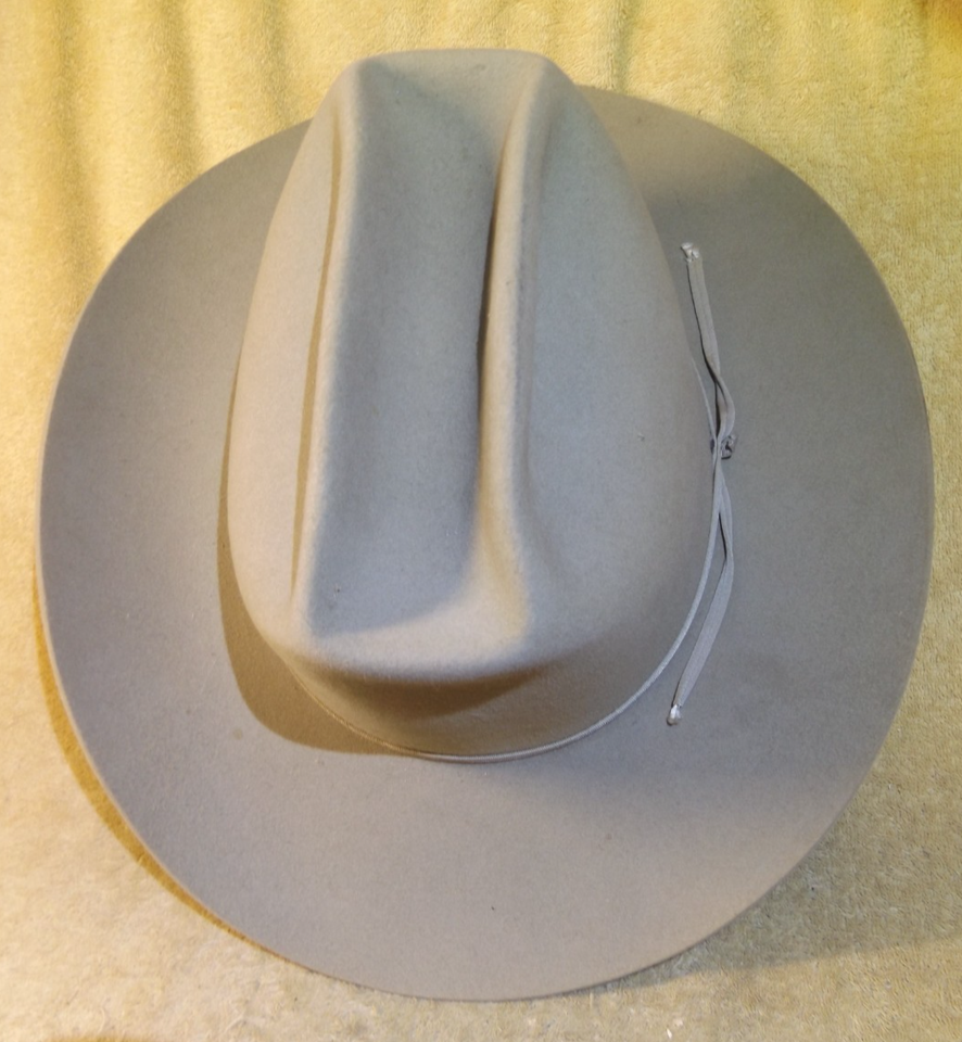 Vintage KNOX CHESTER'S 7 3/8 Western Style Hat "Hand Creased" | eBay