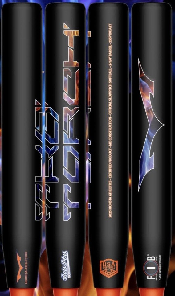 NIW 2025 Monsta TKO Torch MX 25 Oz USA ASA SlowPitch Softball Bat ...