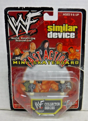 The Rock Mini-Skateboard WWF Collector Series Similar Device 010924AST2 ...