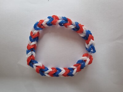 Union Jack Fishtail Loom Band Bracelet | eBay UK