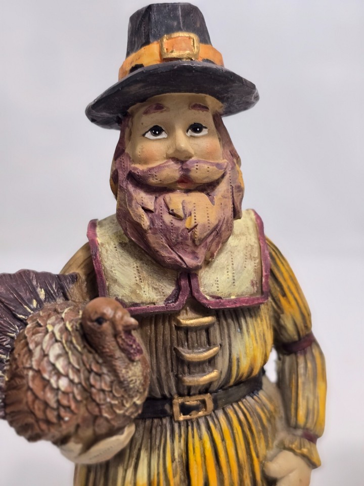 Vintage Tii Collections Harvest Pilgrim Resin Figurine set of 2 8" | eBay