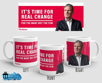 Labour Party Mug - Keir Starmer Mug - Real Change Mug - General ...