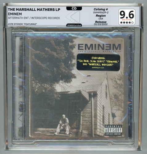 Eminem Marshall Mathers LP w Hype Sticker Sealed Graded New Rewind 9.6 ...