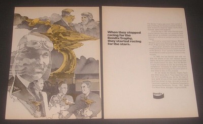 1977 Bendix Corporation Print Ad, National Air Races, Bendix Trophy Art ...