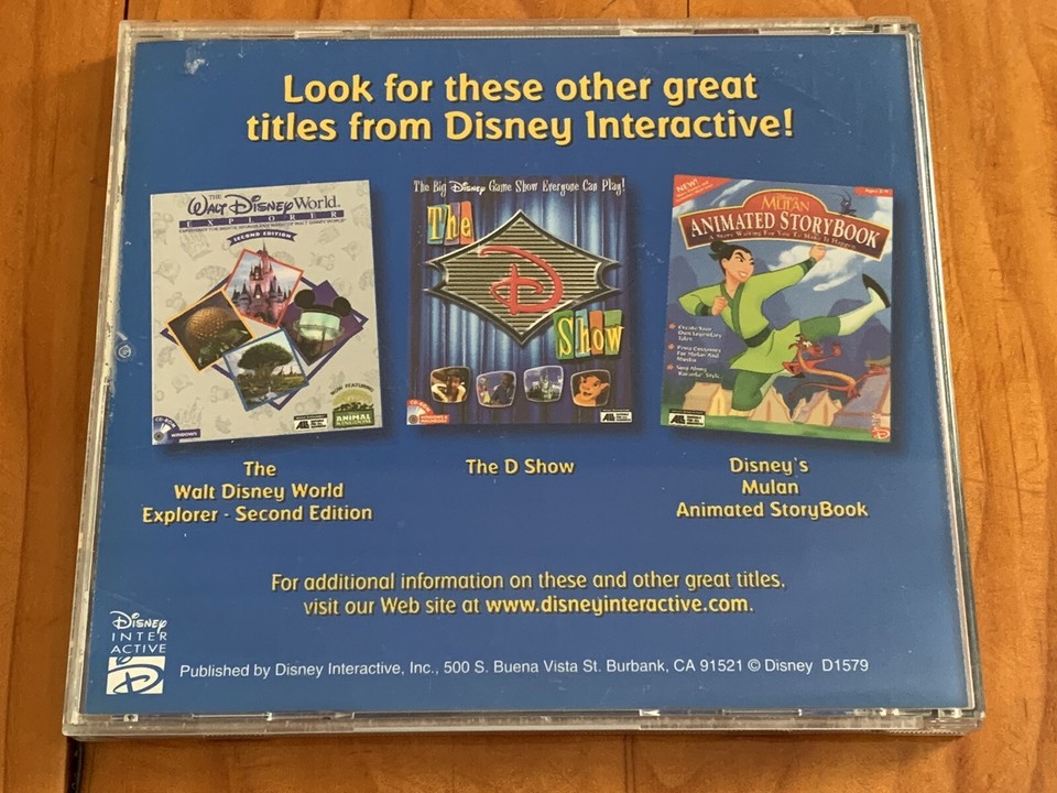 Disney's Magic Artist 1997 Computer Software/Pc Video Game | eBay