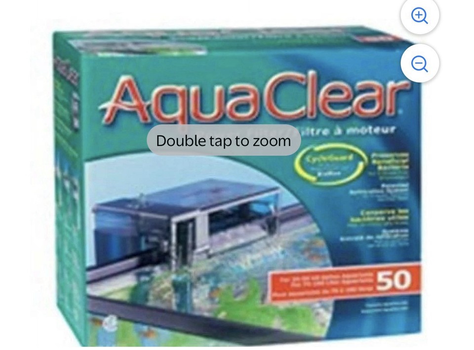 AquaClear 50 Power Filter 20-50 US Gallon Aquariums A610 "Aqua Clear ...