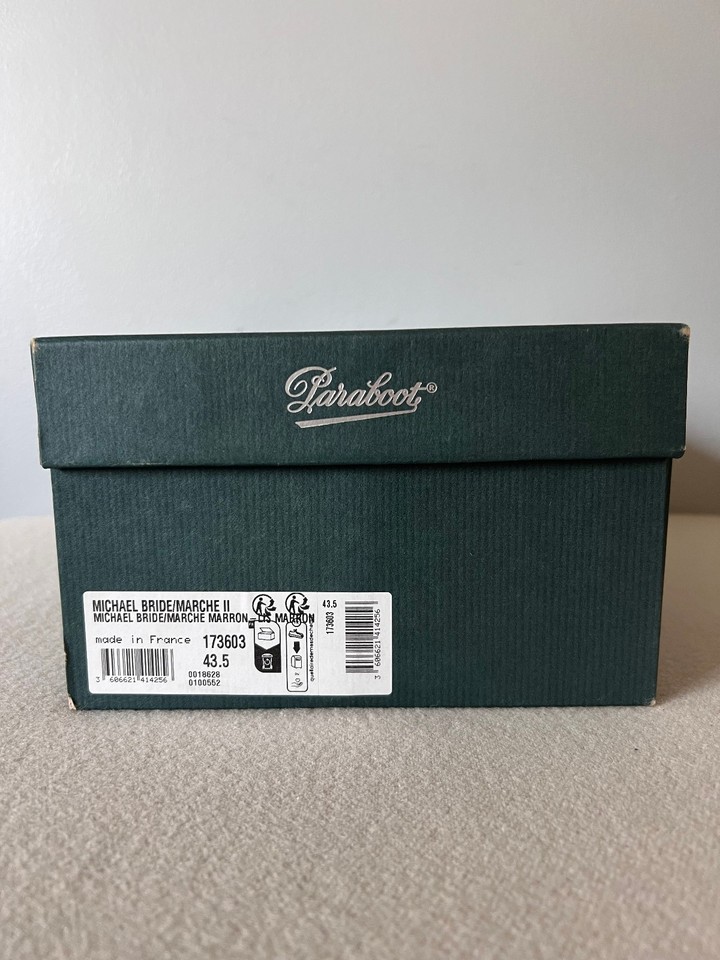 Paraboot Michael Bride Marche II - Size 43.5 - Brown Leather - Made in ...