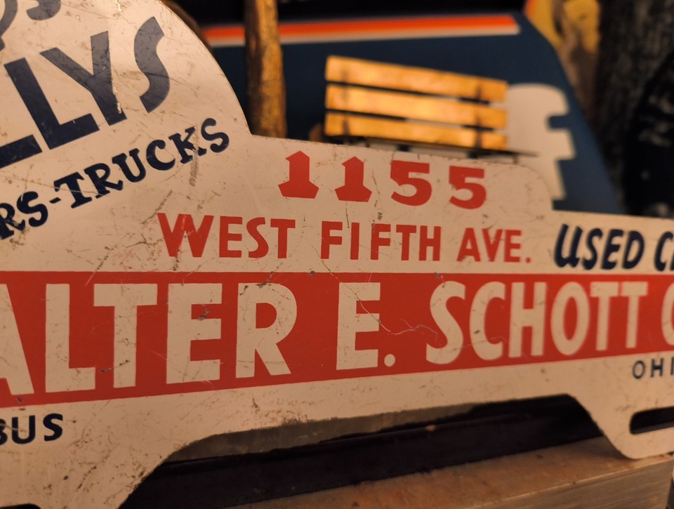 VINTAGE WILLYS JEEP OFF ROAD AUTO TRUCK SALES SERVICE LICENSE PLATE ...