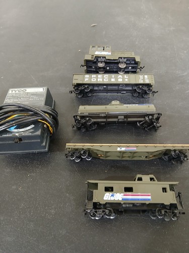 Vintage Tyco GI Joe HO Scale Military Special Forces 6 Pcs Train Set ...