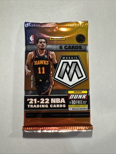 1x 2021-22 Panini Mosaic Basketball NBA Factory Sealed Pack - 6 Cards ...