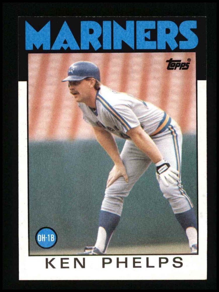 1986 Topps #34 Ken Phelps Mariners 8 - NM/MT | eBay