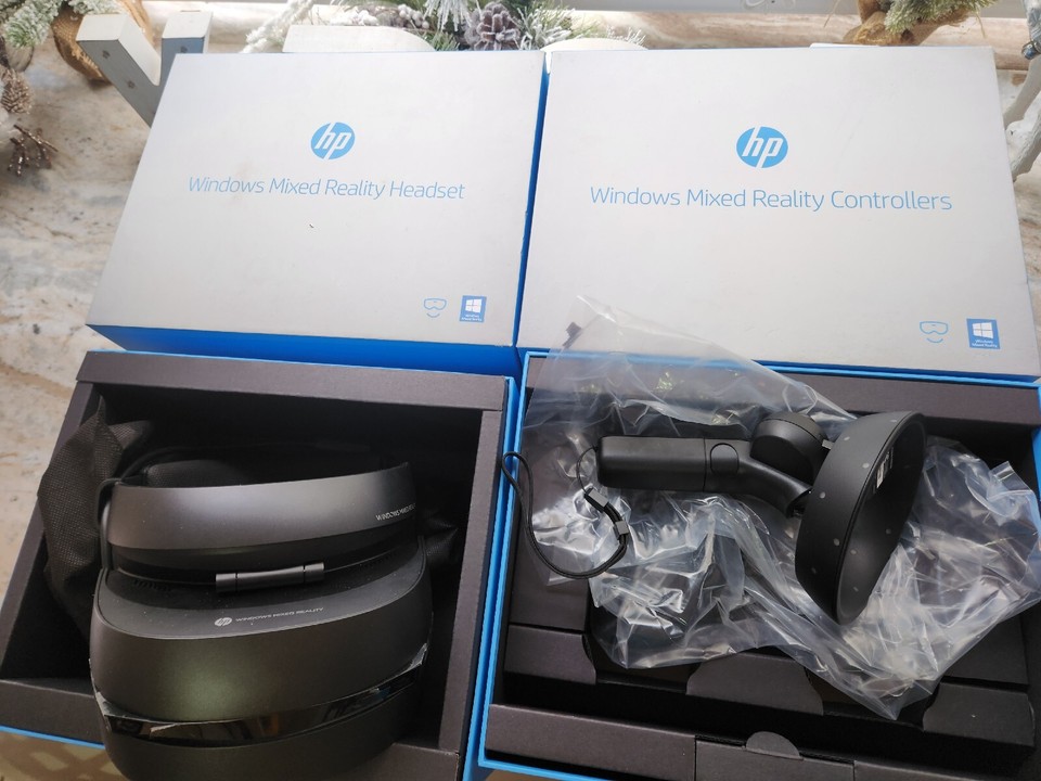 HP Windows Mixed Reality Headset Developer Ed. w/ Controllers.. Used ...