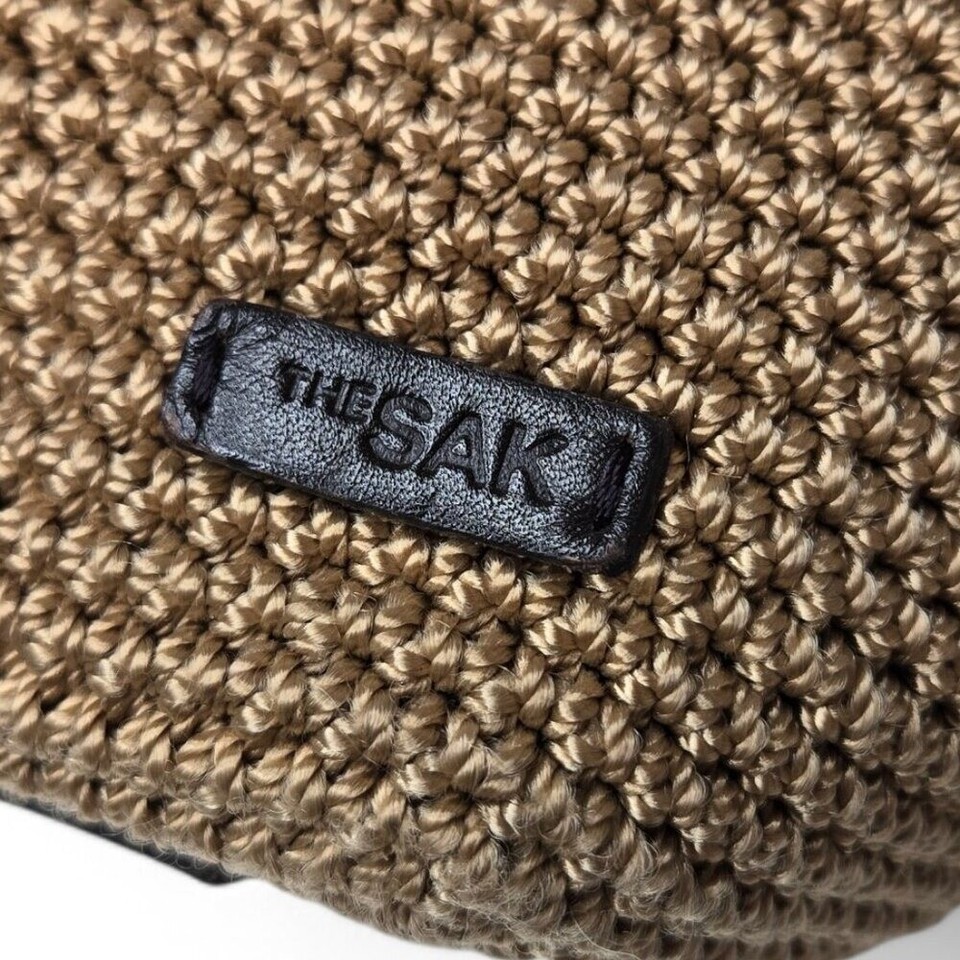 The Sak Crochet Satchel Women's Knotted Pattern Casual Skinny Strap Bag ...