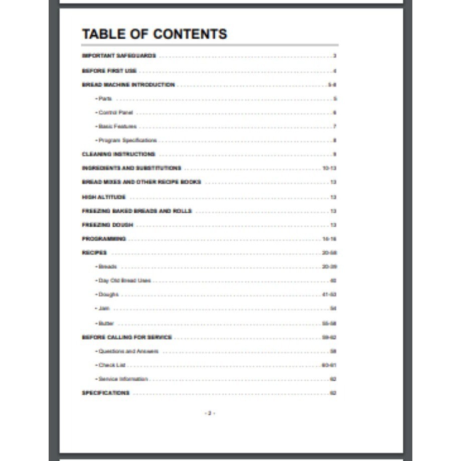 Toastmaster Bread and Butter Maker 1188 1189s Owner Recipe manual(Only ...