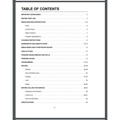 Toastmaster Bread and Butter Maker 1188 1189s Owner Recipe manual(Only ...