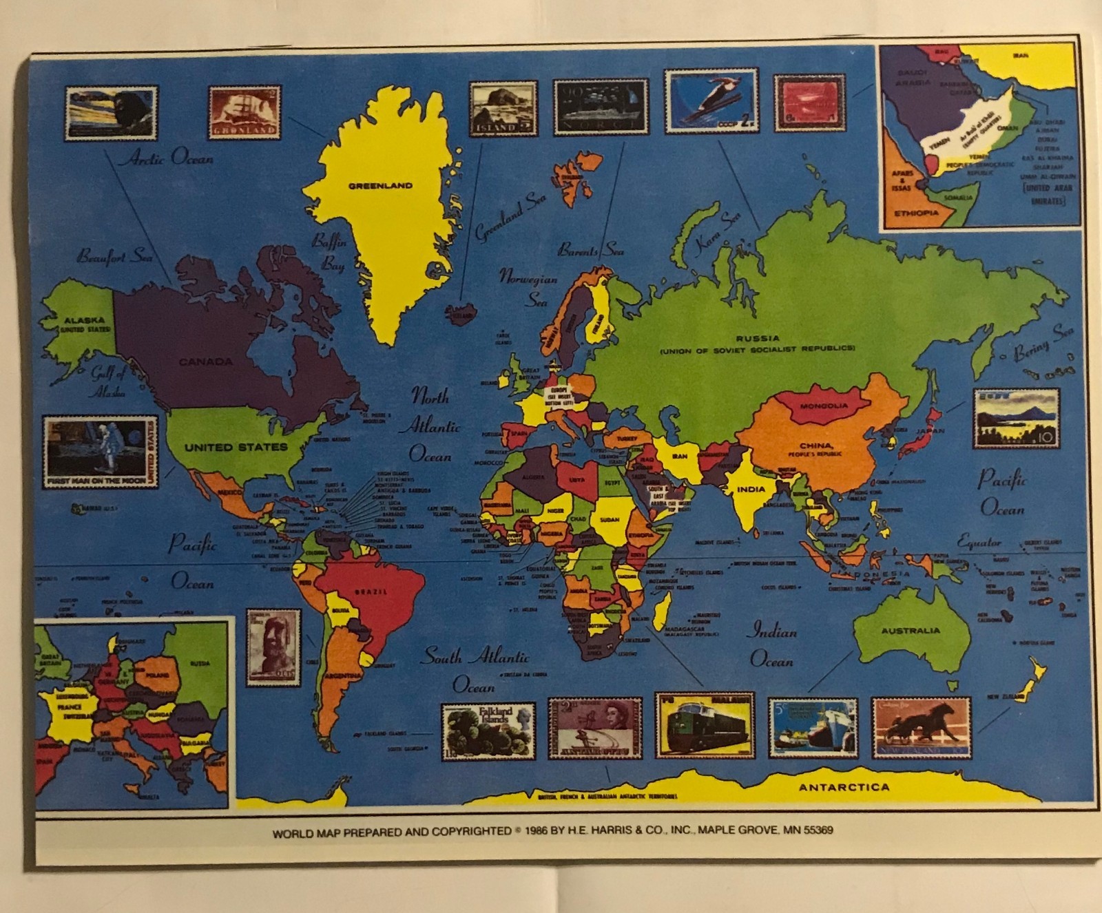 The Explorer Worldwide Postage Stamp Album [H.E. HARRIS] "NEW" OLD ...