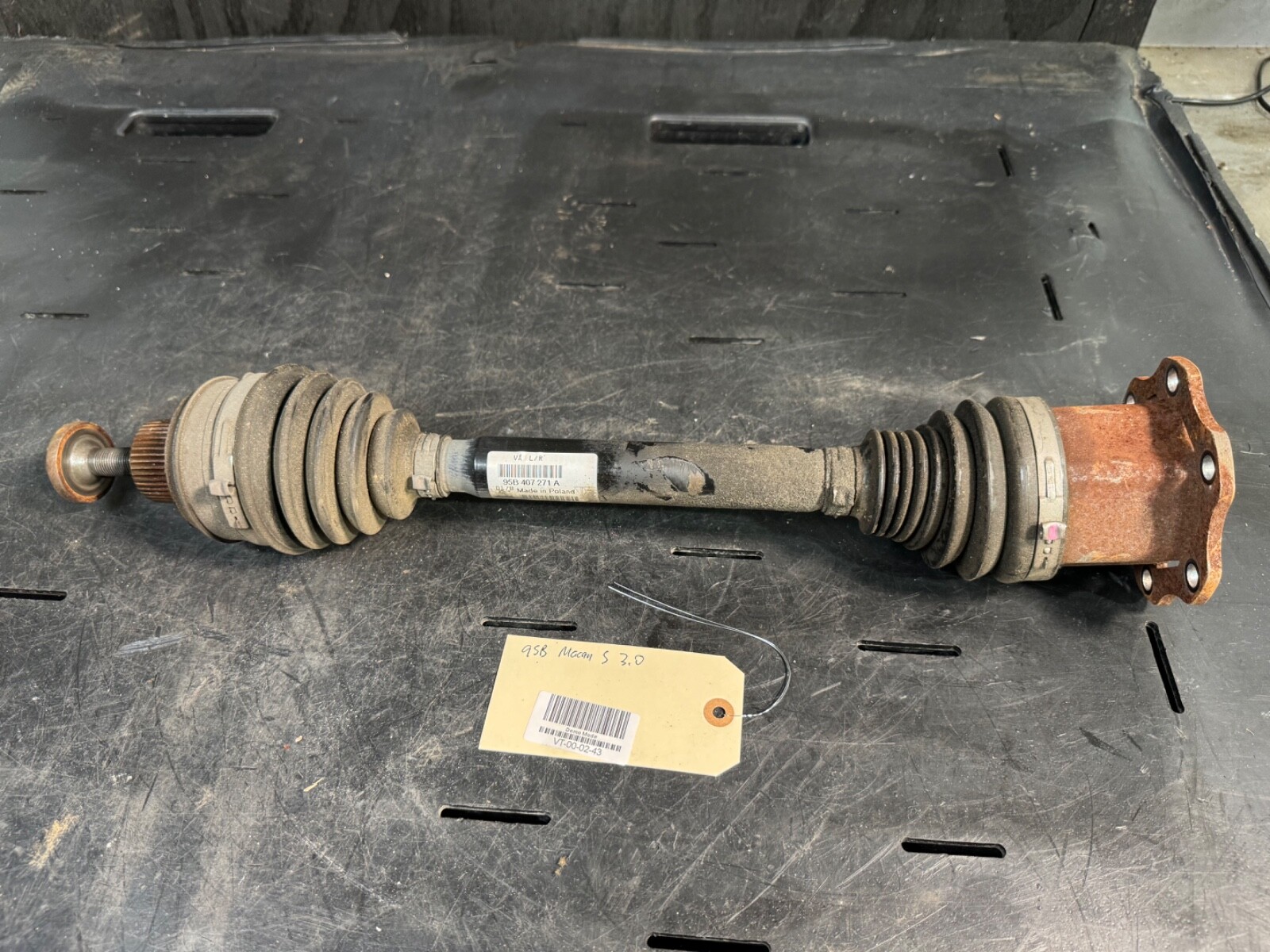 15-23 PORSCHE MACAN FRONT LEFT or RIGHT AXLE SHAFT 95B407271A OEM | eBay