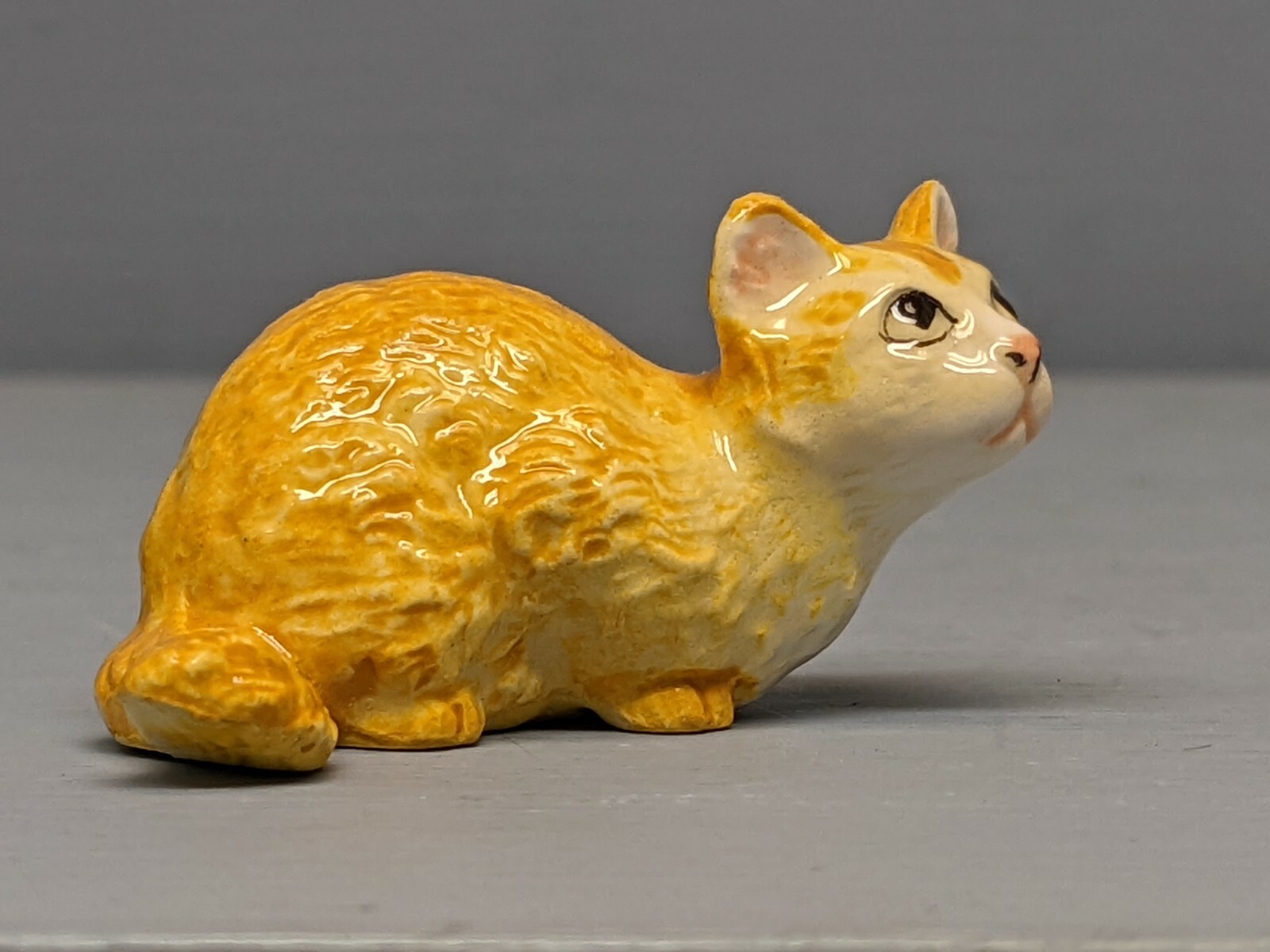 Retired Hagen Renaker Orange Fluffy Cat | eBay