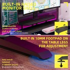 Extra Large Gaming Desk PC Computer Table Workstation RGB w/ Monitor ...