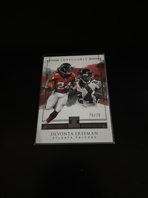 Devonta Freeman 2018 Impeccable 70/75 football card Falcons 2 | eBay