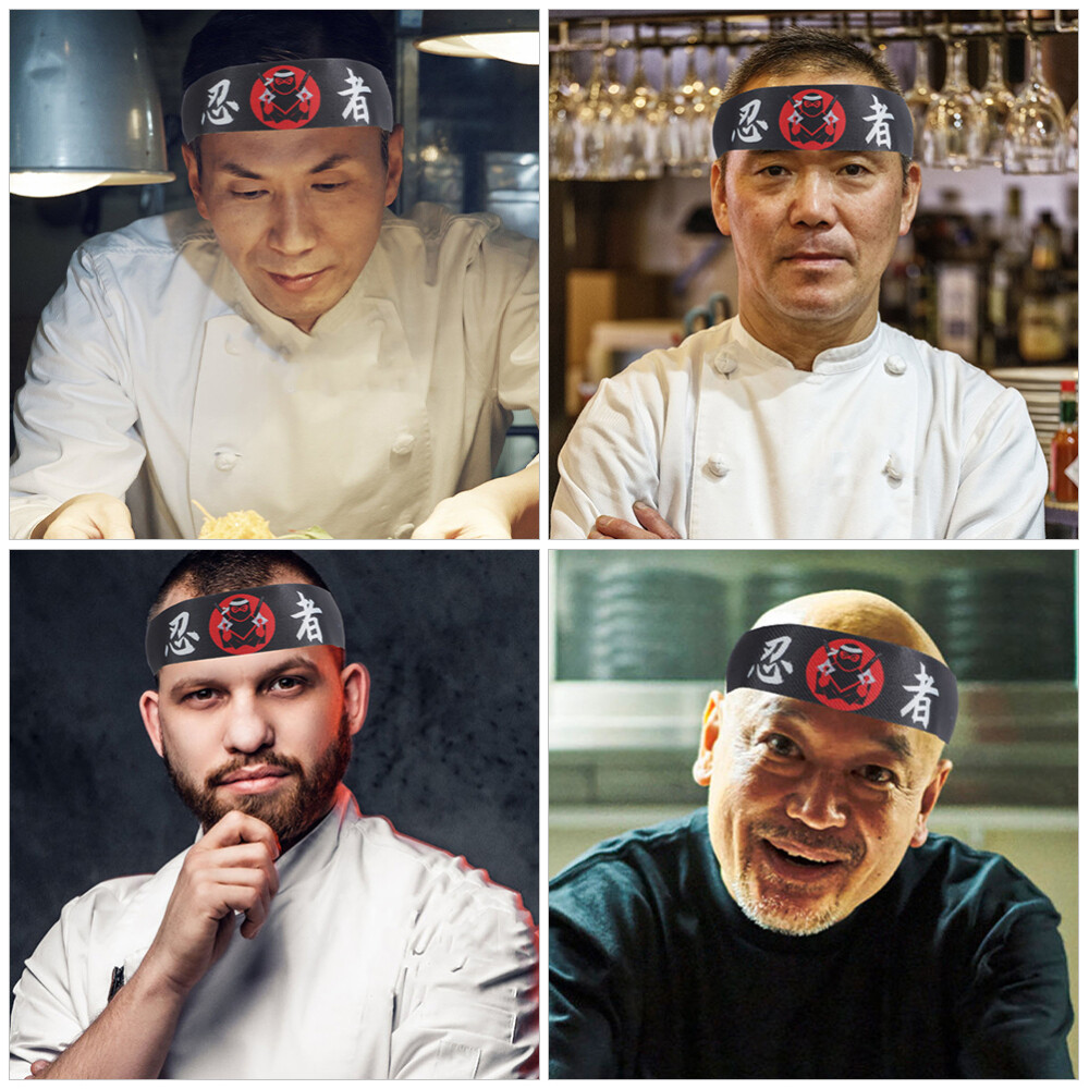 2 Pcs Head Band Reusable Headband Sushi Costume Hibachi Chef | eBay