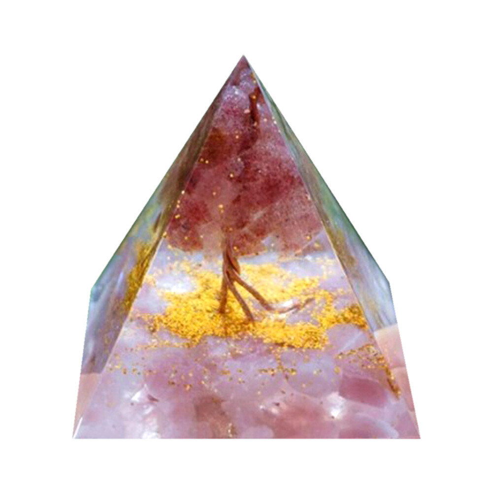 Natural Crystal Gem Pyramid Tree of Healing Energy Stone Home Office ...