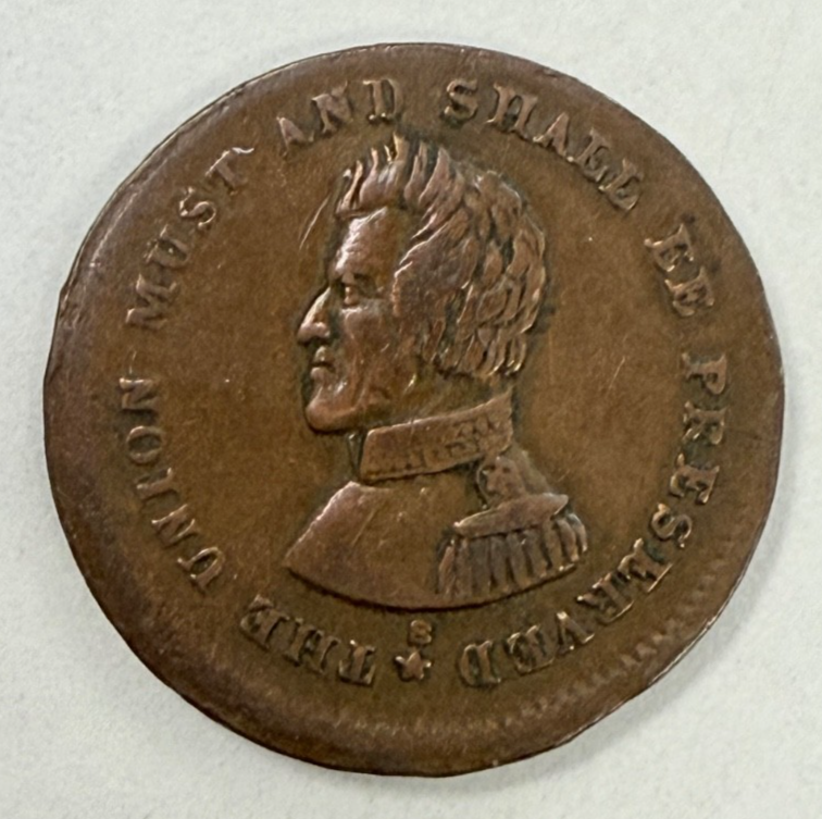 1863 Civil War Token - Jackson/Beware - The Union Must And Shall Be ...